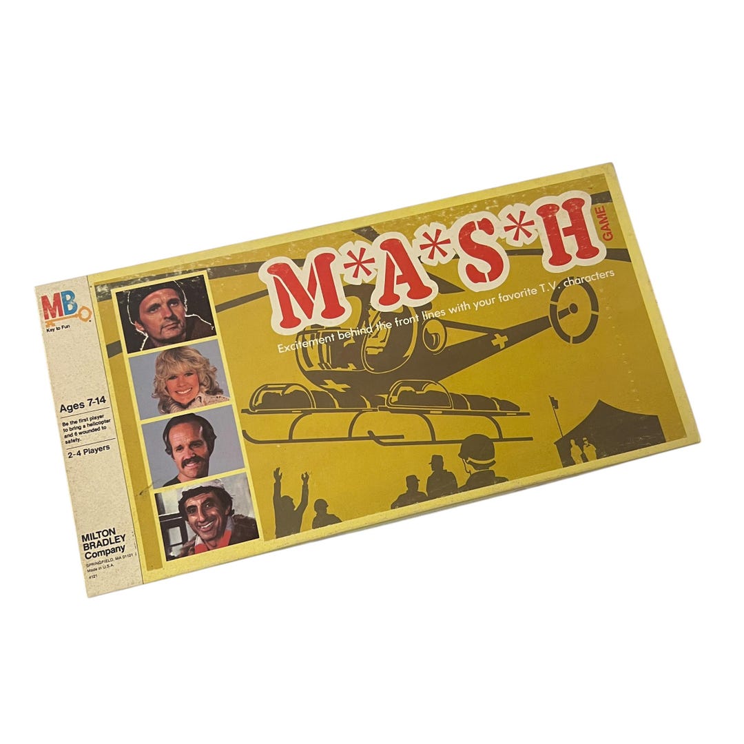 MASH TV Show Board Game 1981 Complete Inside Still Sealed Milton ...