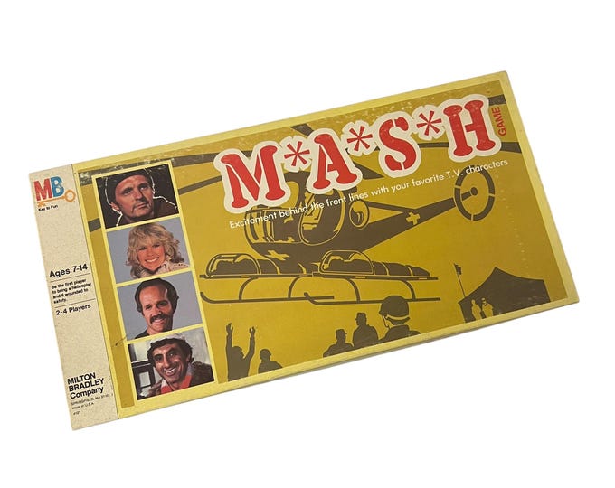 MASH TV Show Board Game 1981 Complete Inside Still Sealed Milton ...
