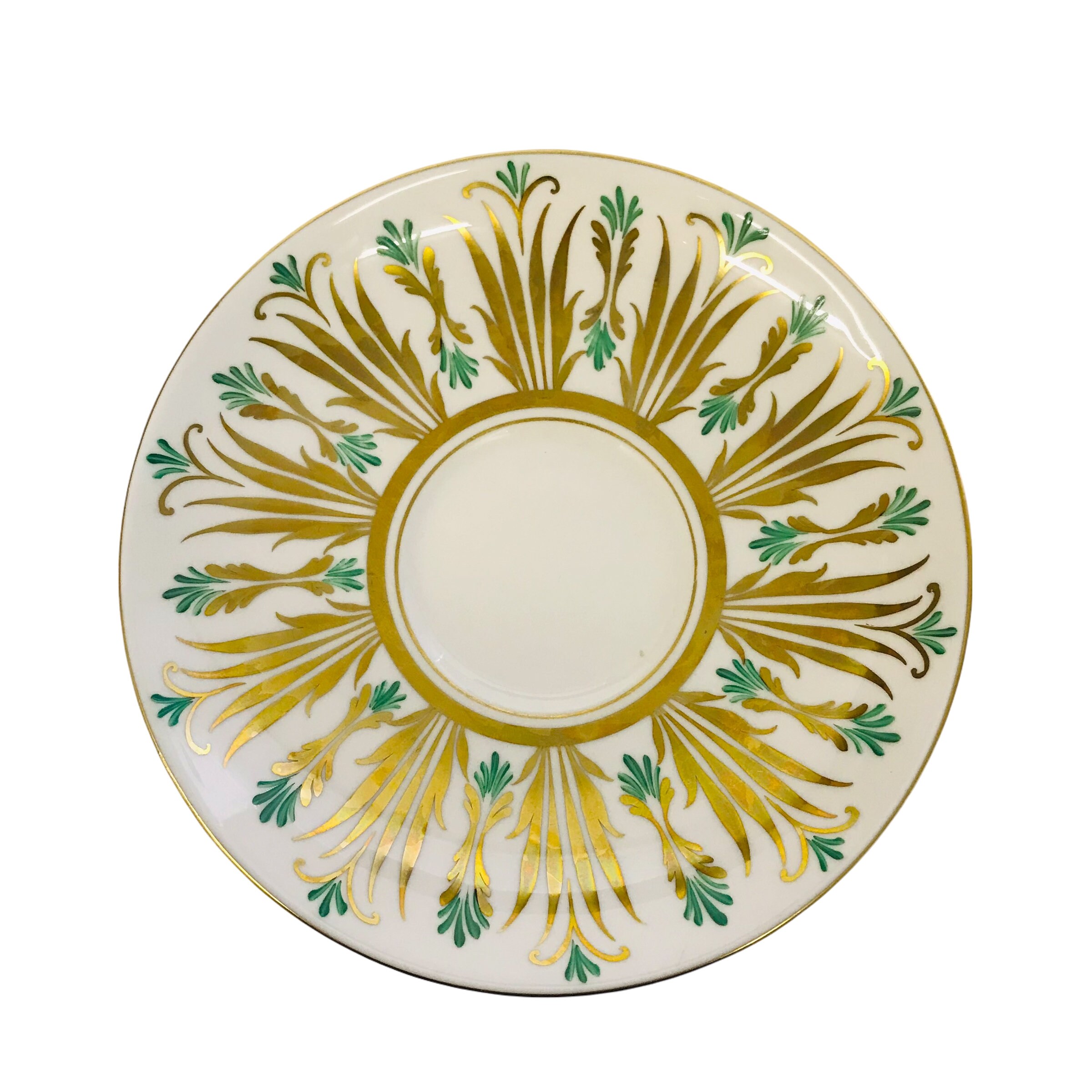 Royal Chelsea Bone China Cup and Saucer Set England Green Gold | Etsy