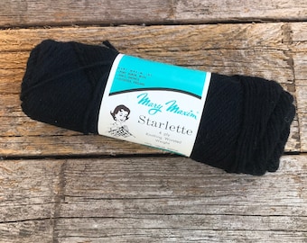 Vintage Mary Maxim Starlette Green 4 Ply Knitting Worsted Weight 100% ...
