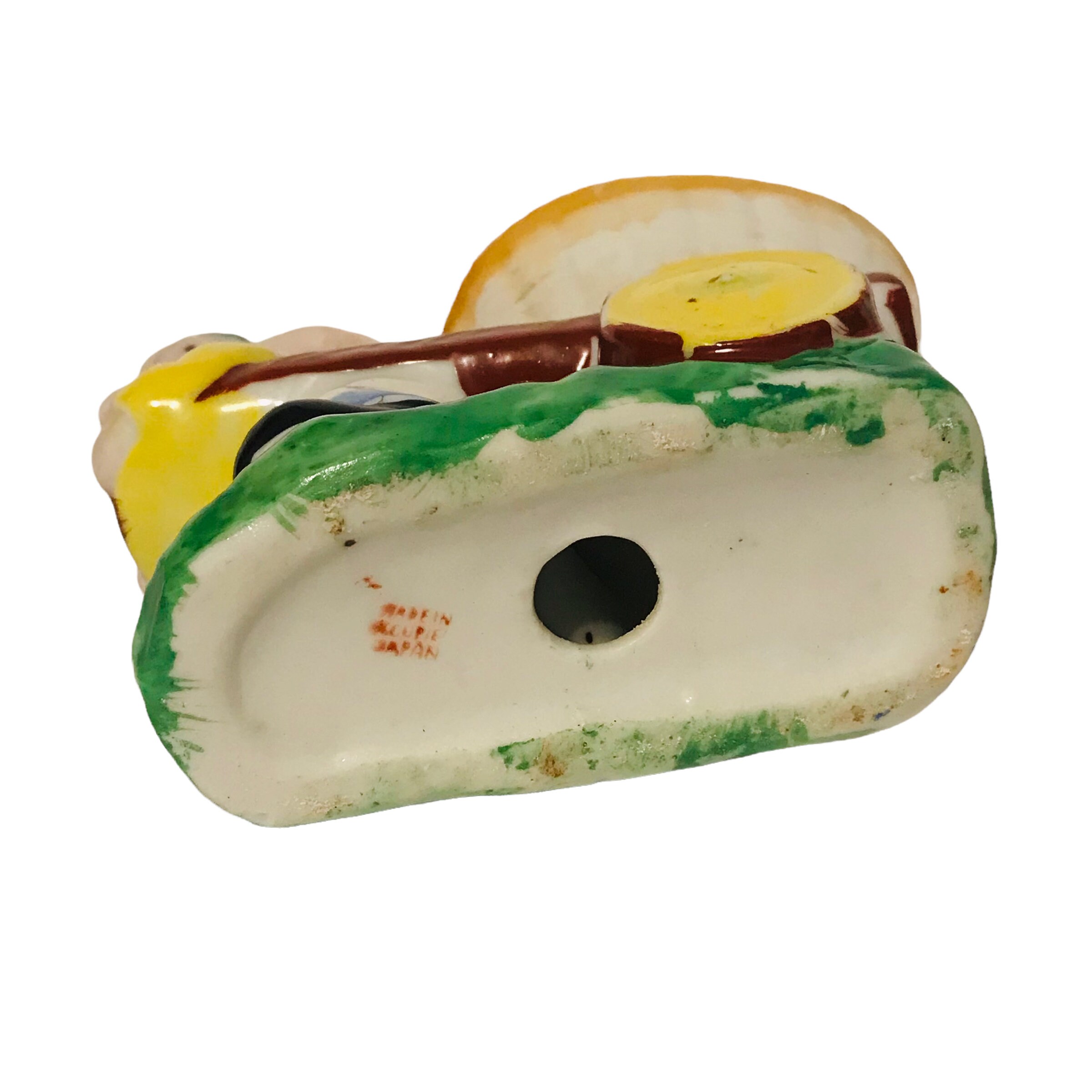 Ceramic Bunny Rabbit Pulling Cart Planter Made in Occupied - Etsy