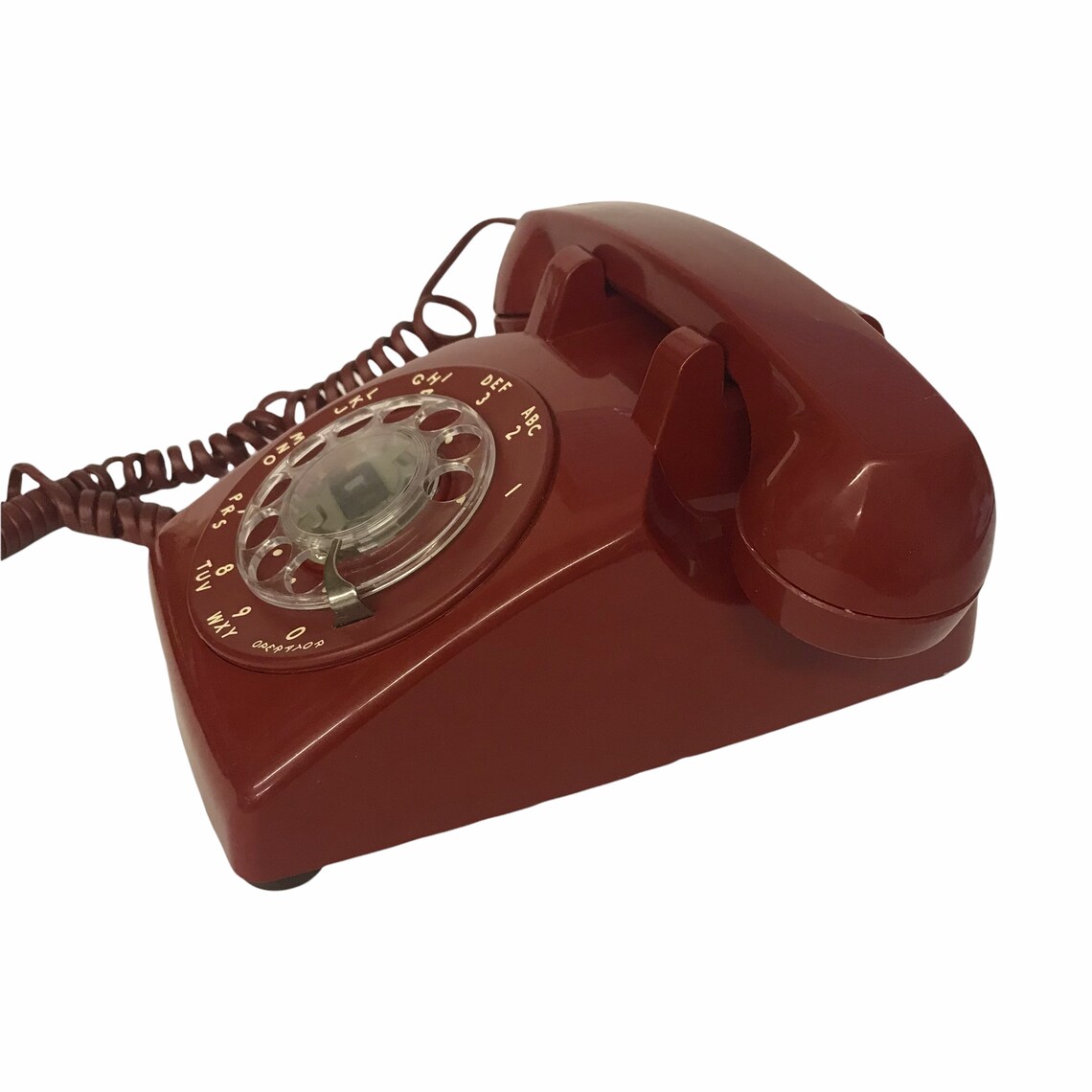 Bell System Western Electric Dark Red Rotary Dial Telephone | Etsy