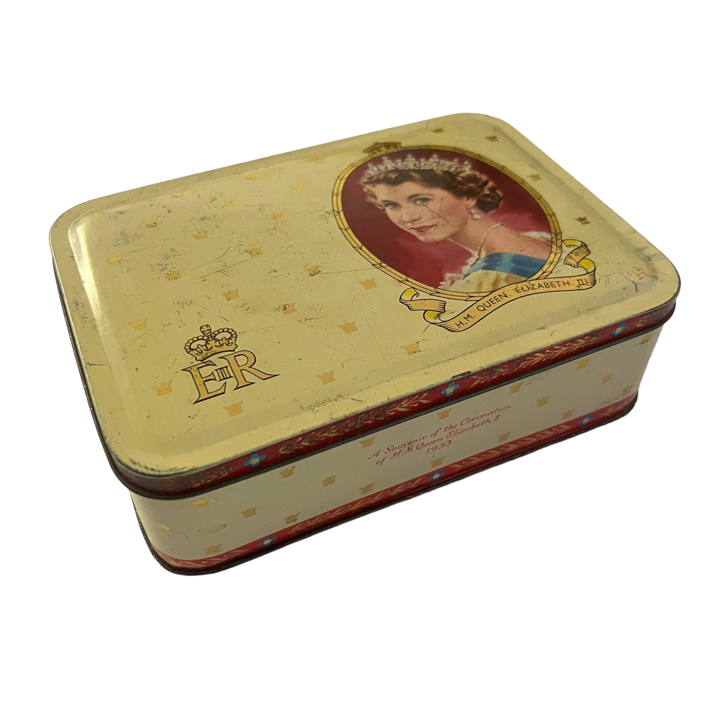 Queen Elizabeth II 1953 Coronation Souvenir Candy Tin British - Etsy