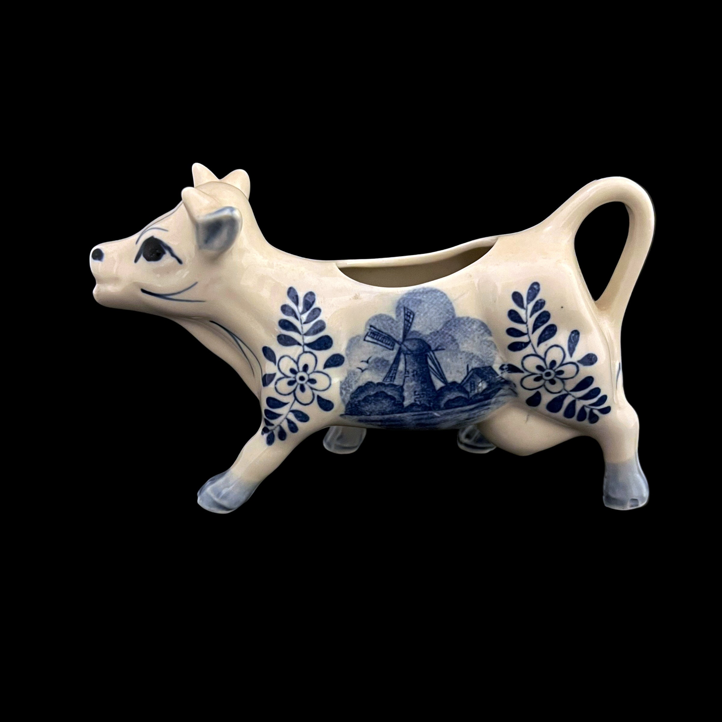 Cow Creamer Delft Windmill Bell