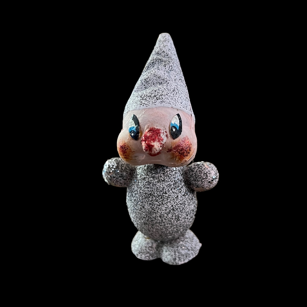 Putz Glitter Elf Gnome Pixie Dwarf Figure Christmas Decoration - Etsy