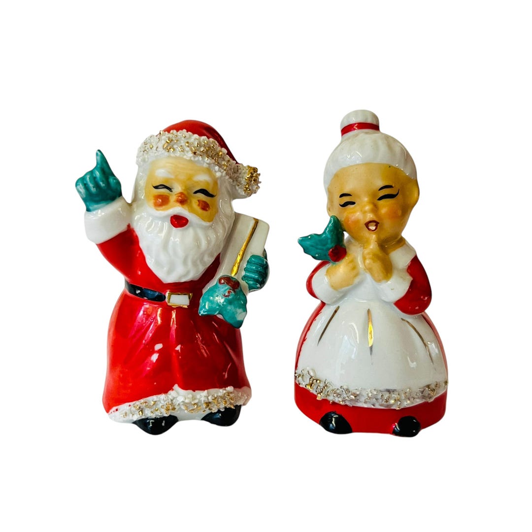 Japan Spaghetti Santa and Mrs Claus Salt and Pepper Shaker Set - Etsy