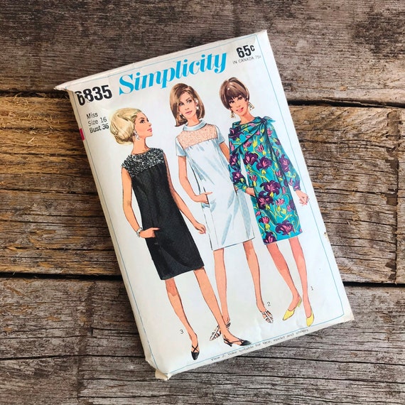 Simplicity Sewing Pattern 6835 Misses Size Bust 36 One Piece | Etsy