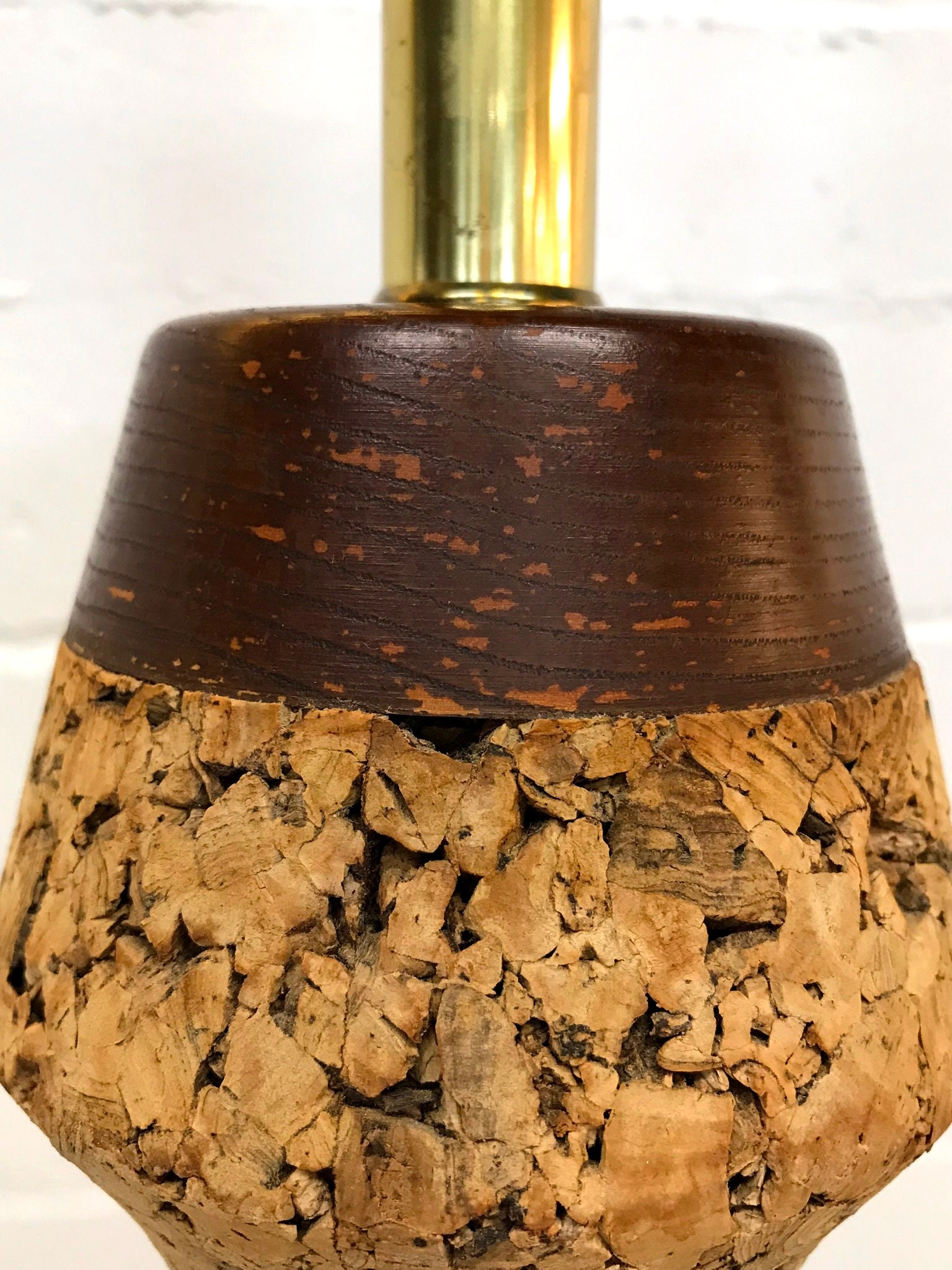 Cork Lamp Mid Century Modern Lighting Danish Modern Style MCM | Etsy