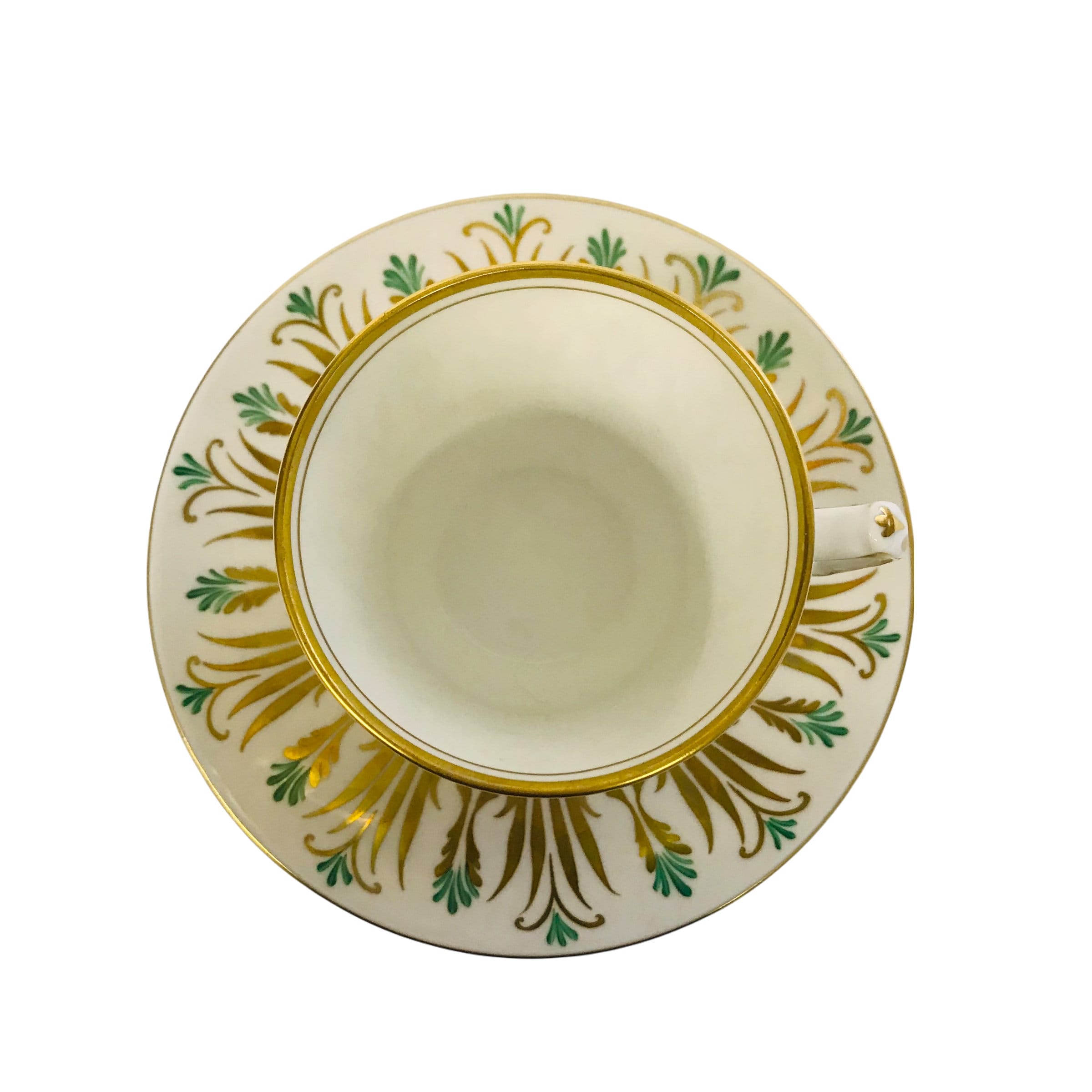 Royal Chelsea Bone China Cup and Saucer Set England Green Gold | Etsy