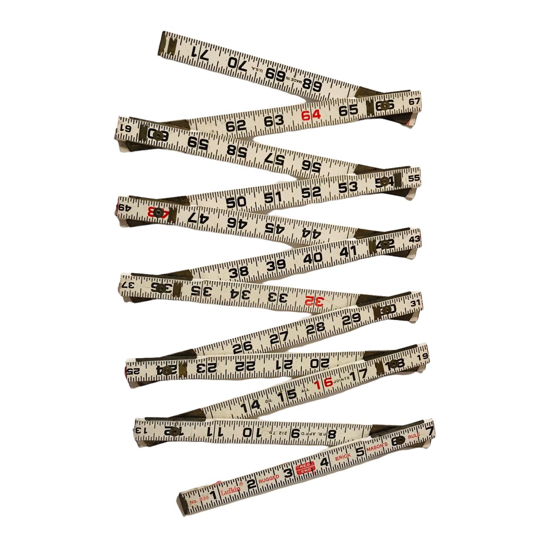 Vintage Lufkin Brick Mason's Folding Zigzag 6 Foot Measuring Ruler - Etsy