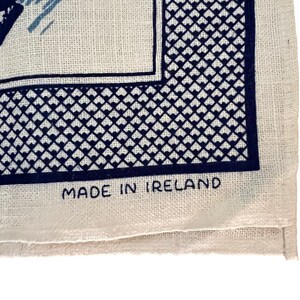 Blue and White Willow Ware Pure Irish Linen SET of 2 Towels / Table ...