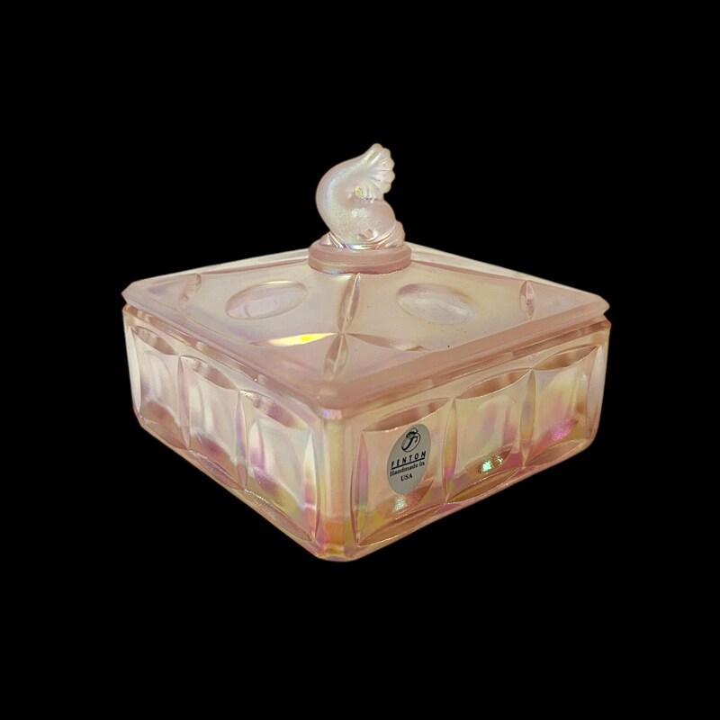 Fenton Glass Box With Lid - Etsy