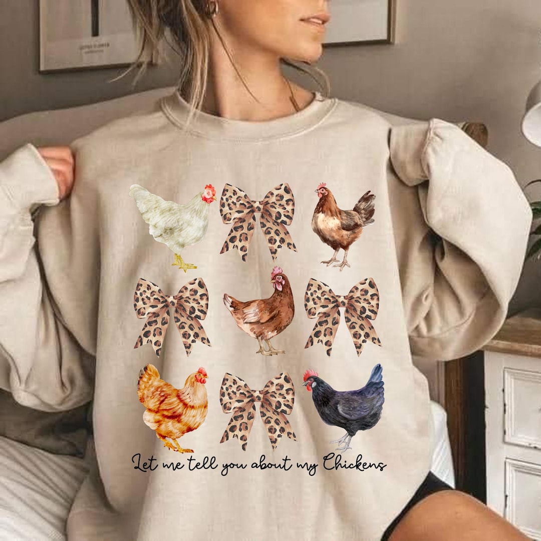 Chicken Cheetah Bows PNG: Crazy Chicken Lady Design (digital Download ...