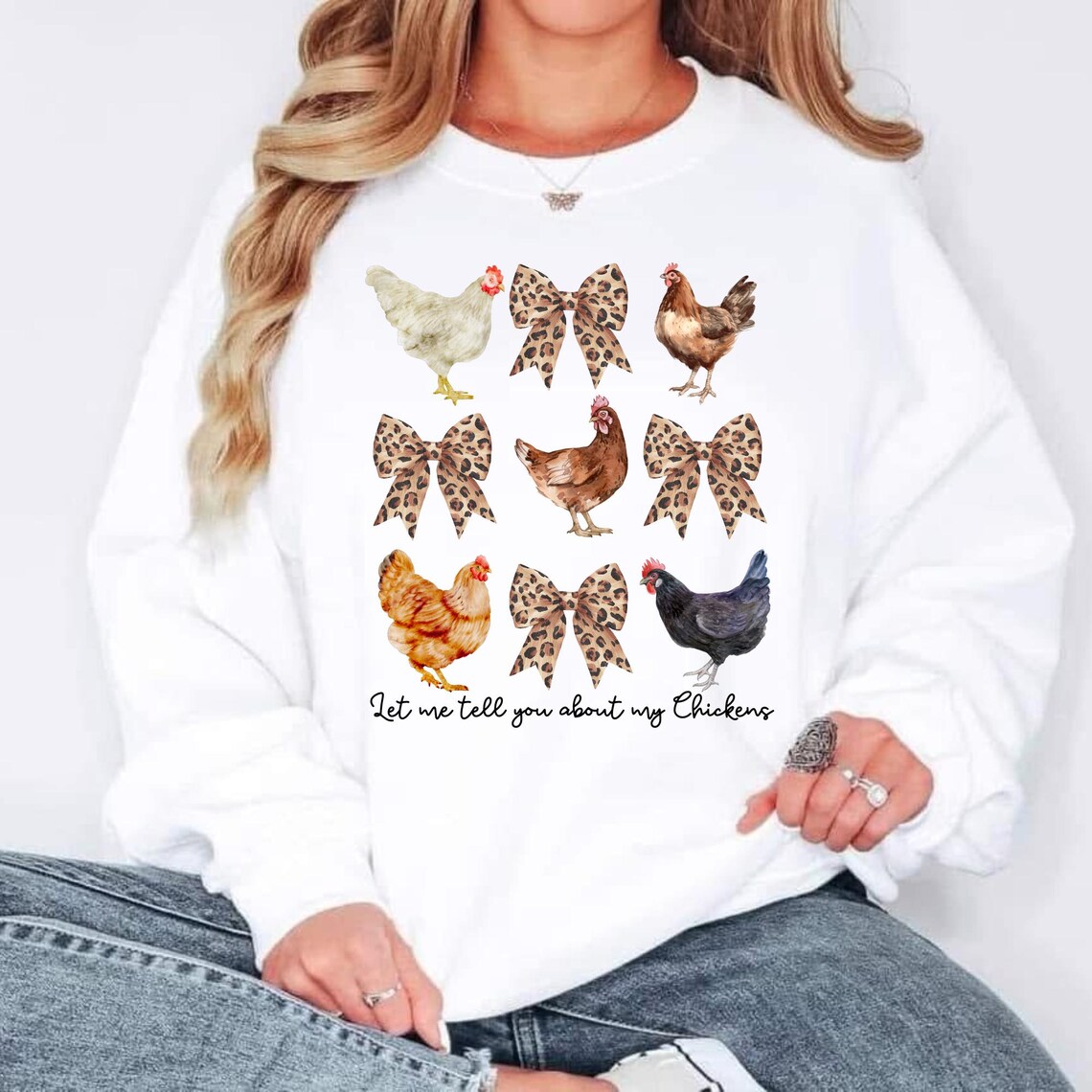 Chicken Cheetah Bows PNG: Crazy Chicken Lady Design (digital Download ...