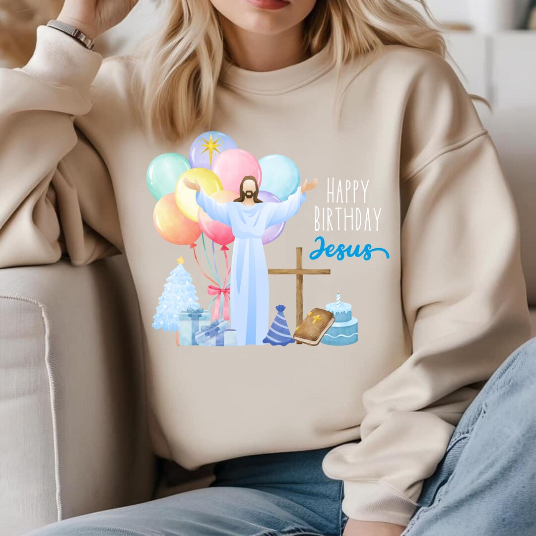 Happy Birthday Jesus- Christmas Day- Jesus Bday- Balloons- Presents ...