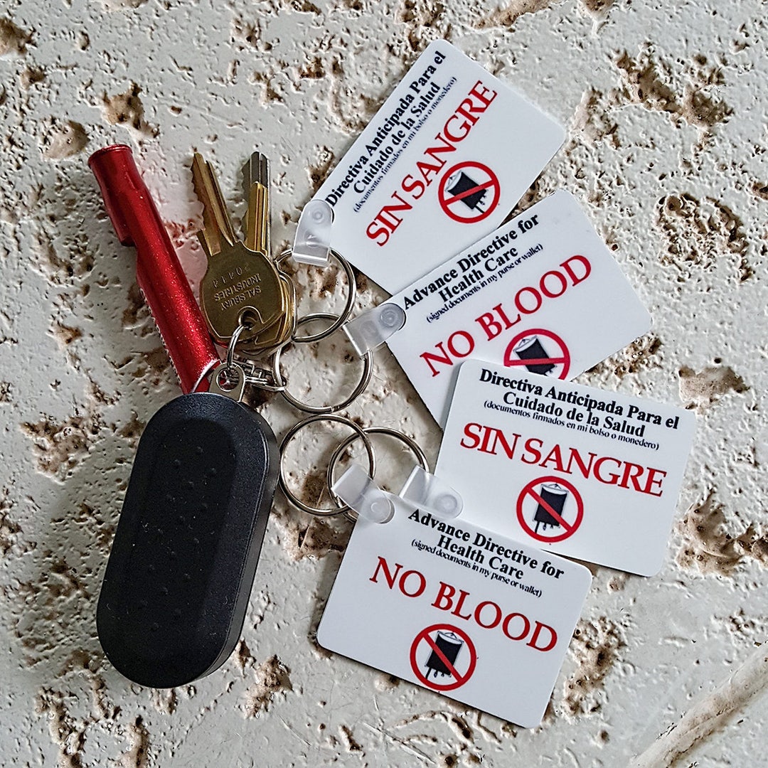 No Blood Keychains, Jw Keychains, JW Gifts - Etsy