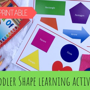 Shape Cards for Preschoolers Shape Cards for Kindergartener shape Card ...