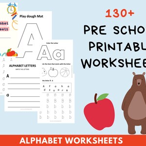 Alphabet Worksheets for Preschoolers homeschooling Preschool Workbook ...