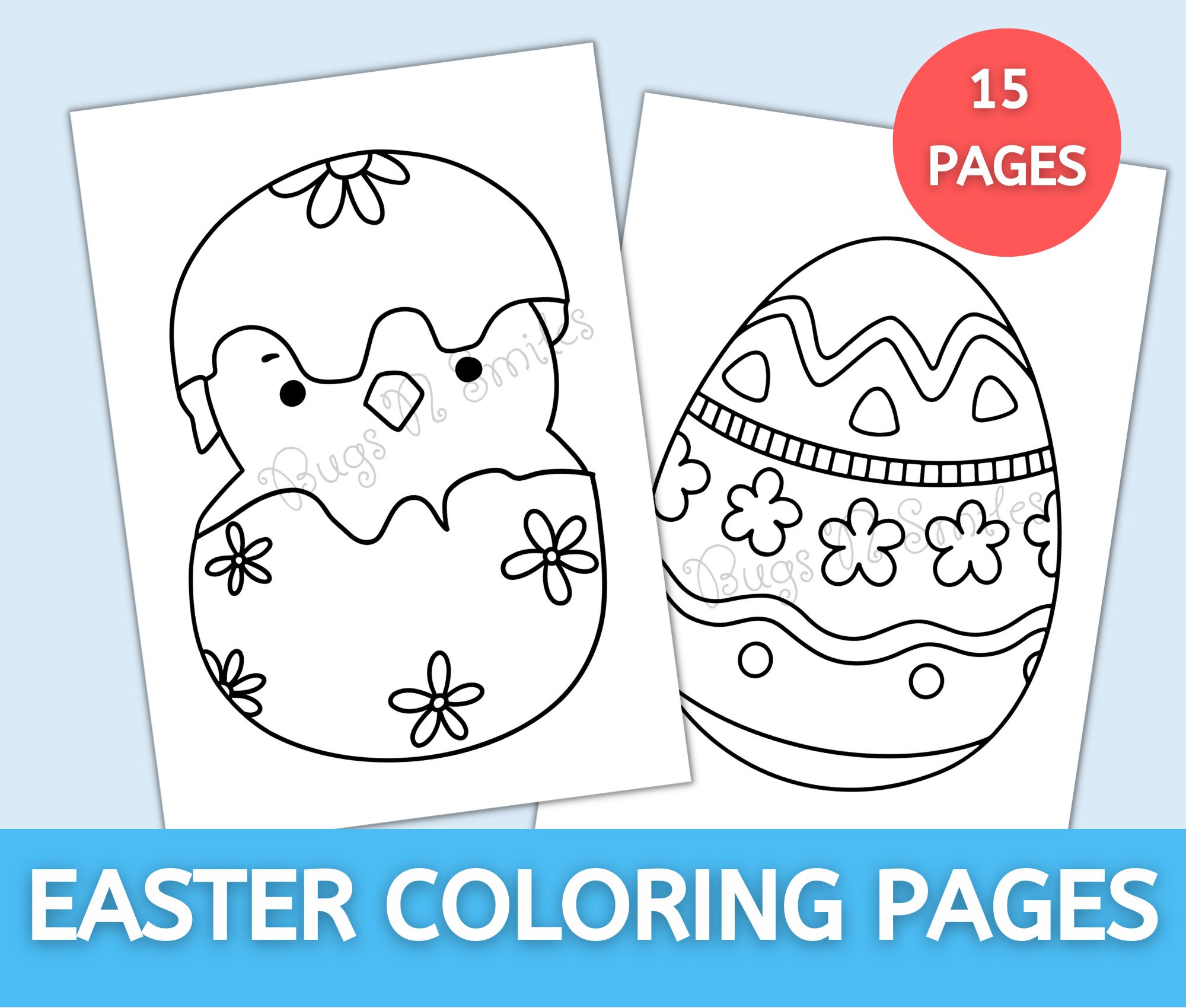 Easter Coloring Pages-easter Coloring Pages for Kids Spring Coloring ...