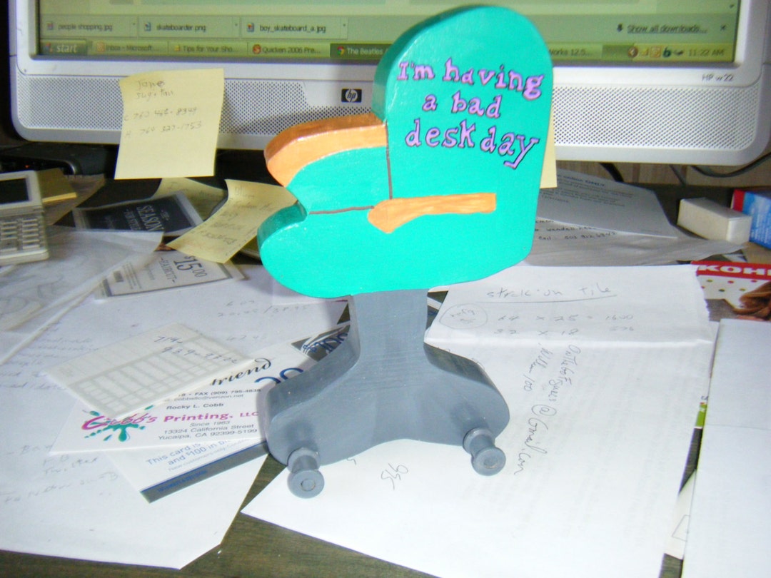 Desk Sign Office Decor Humorous Desk Sign Desk Chair - Etsy