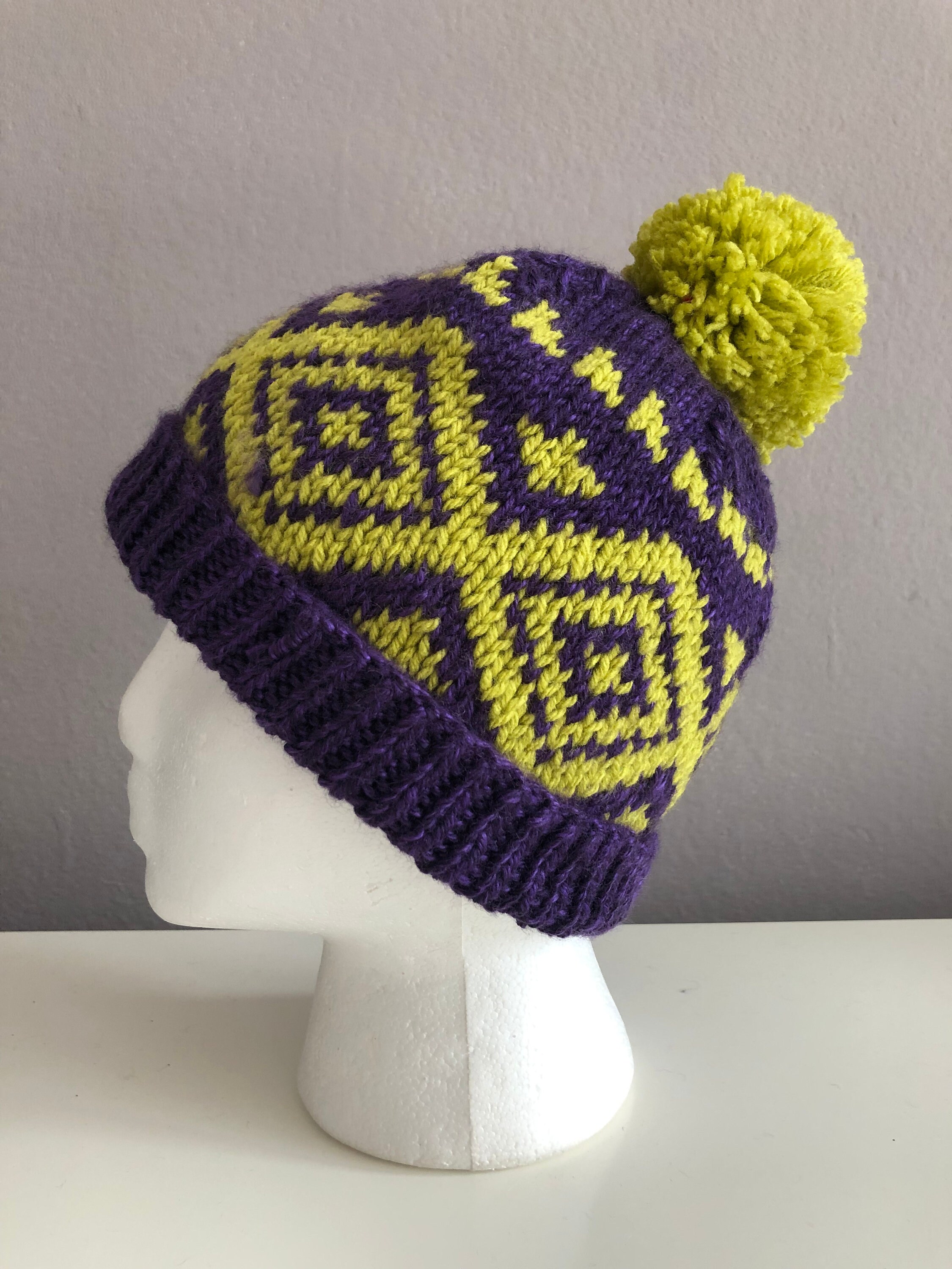 Minnesota Viking Themed Knit Hat - Etsy