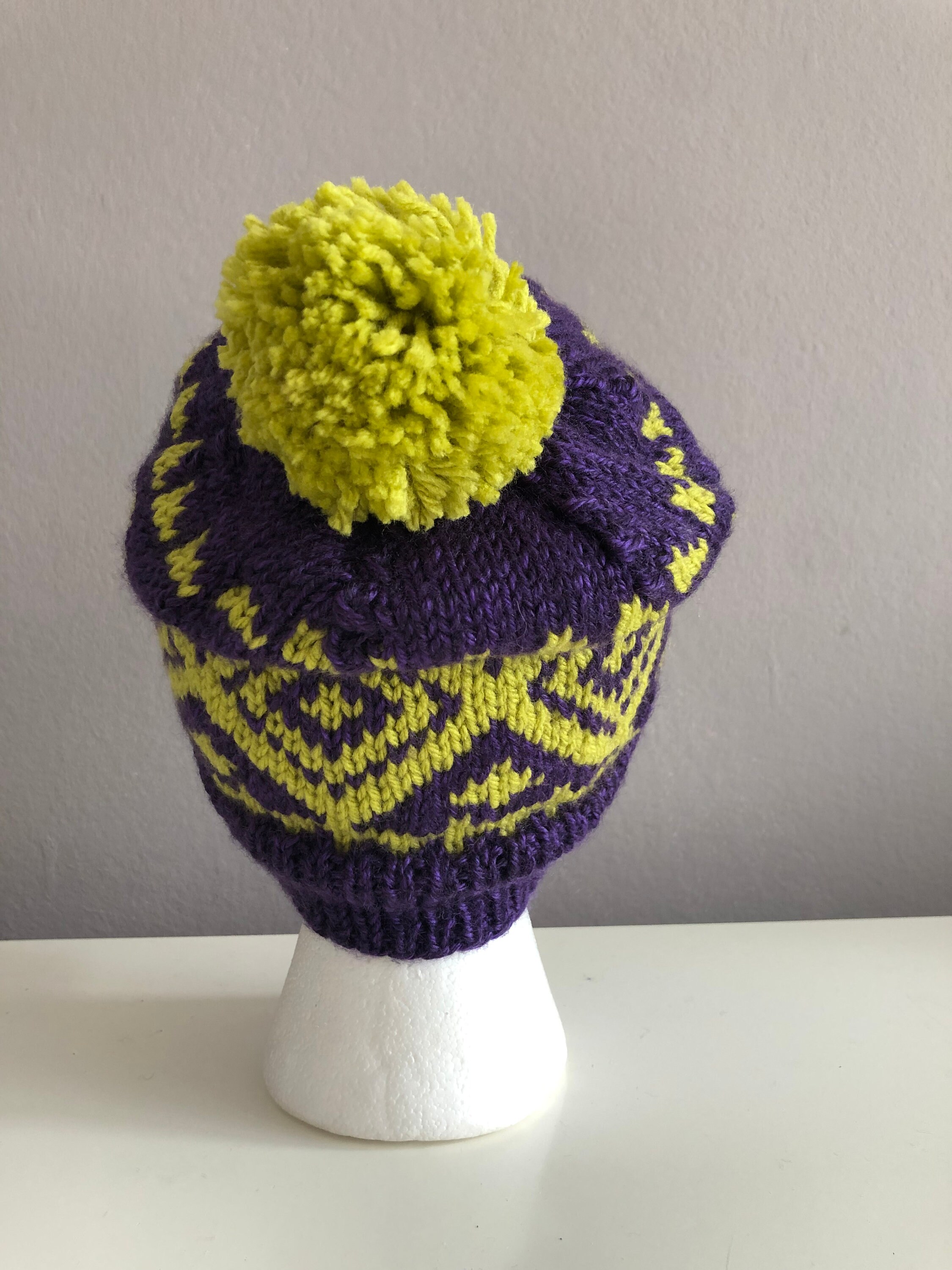 Minnesota Viking Themed Knit Hat - Etsy