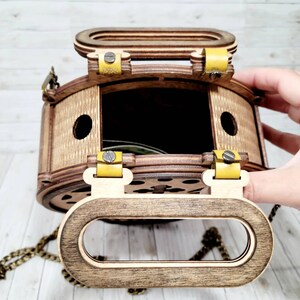 Skull Purse, Skull Clutch, Skull Handbag, Halloween Purse, Wooden ...