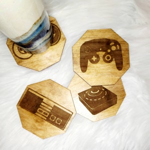 Game Coasters, Retro Game Gifts, Gamer Gifts, Video Game Coasters ...