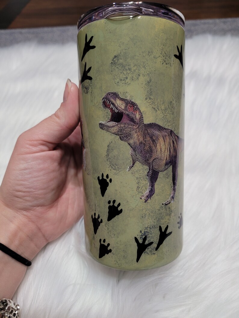 Dinosaur Cup Jurassic Park Cup Jurassic Park Tumbler T-rex - Etsy