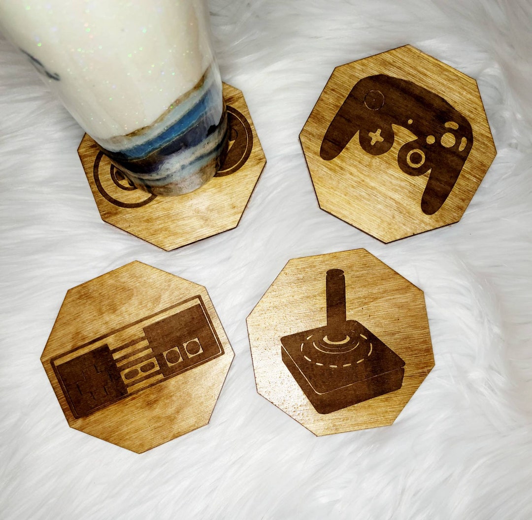 Game Coasters, Retro Game Gifts, Gamer Gifts, Video Game Coasters ...