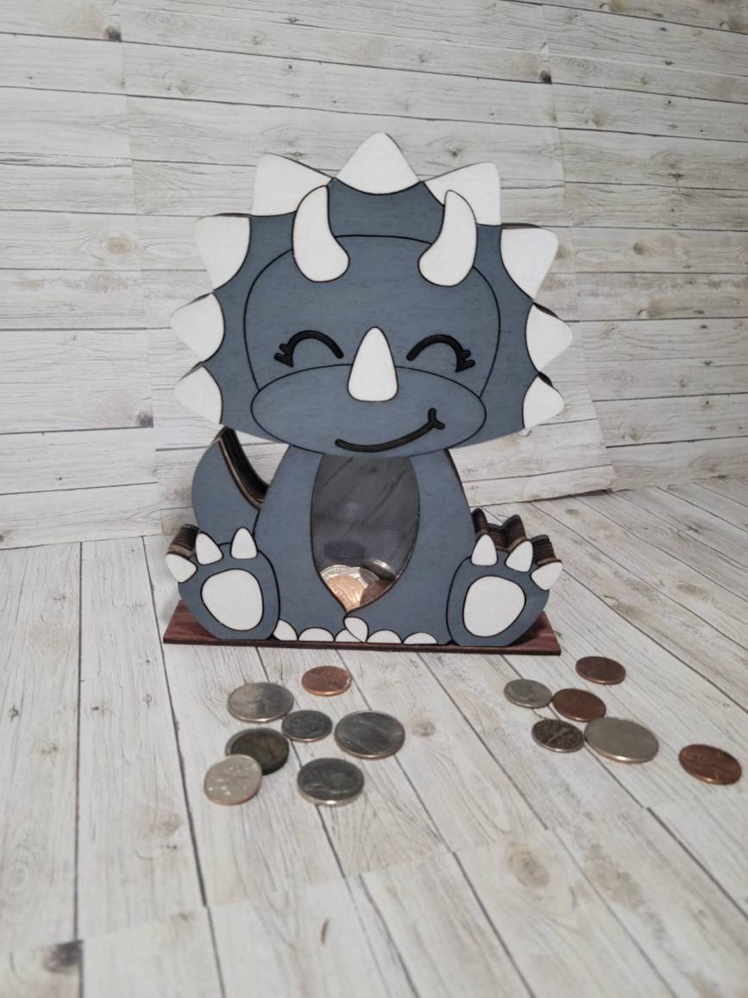 Dinosaur Piggy Bank, Kids Dinosaur Decor, Nursery Room Decor, Baby ...