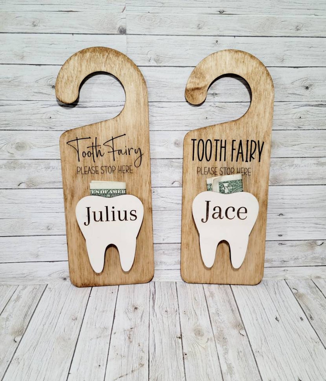 Tooth Fairy Door Hanger, Personalized Tooth Fariy, Tooth Fairy Box ...
