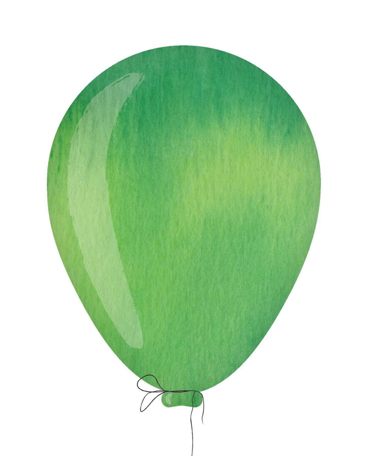 Watercolor Balloon Prints Set - Etsy