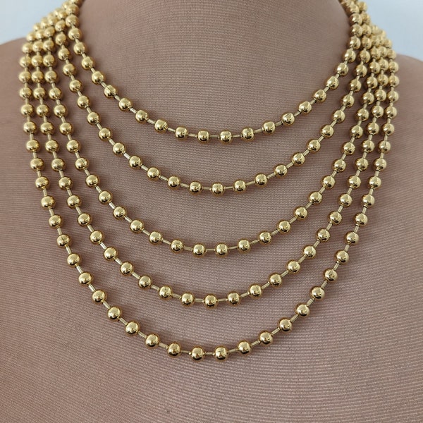 Multi Layer Necklace - Etsy