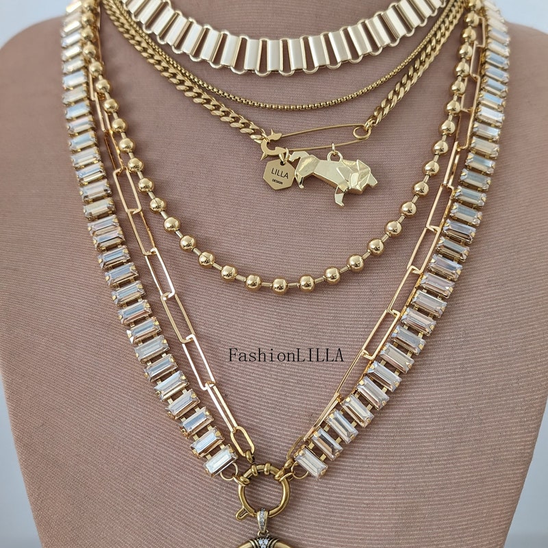 Multi Layer Necklace - Etsy