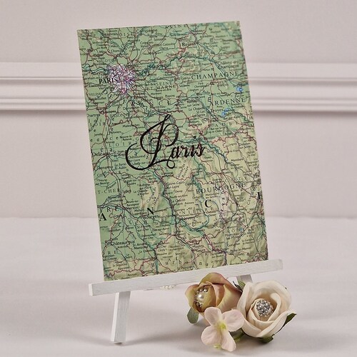 World Map Table Numbers Wedding Centrepiece Table Names - Etsy UK