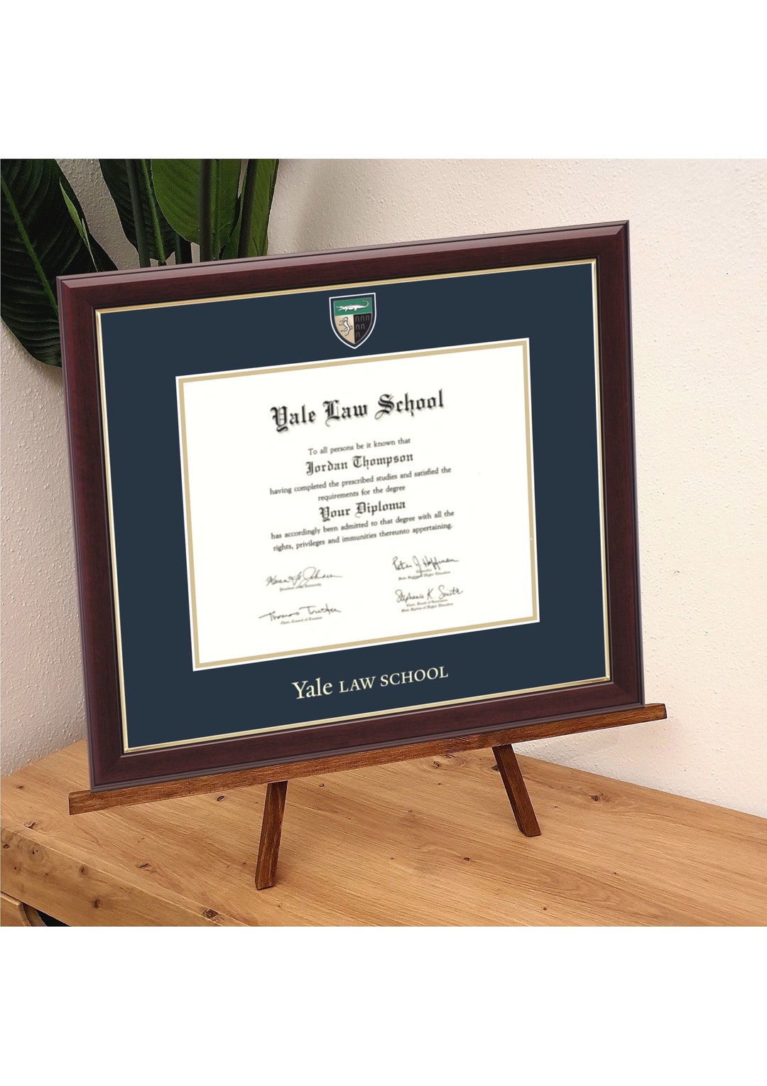 Law School Graduation Easel, Diploma Frame, Display Stand, Graduation ...