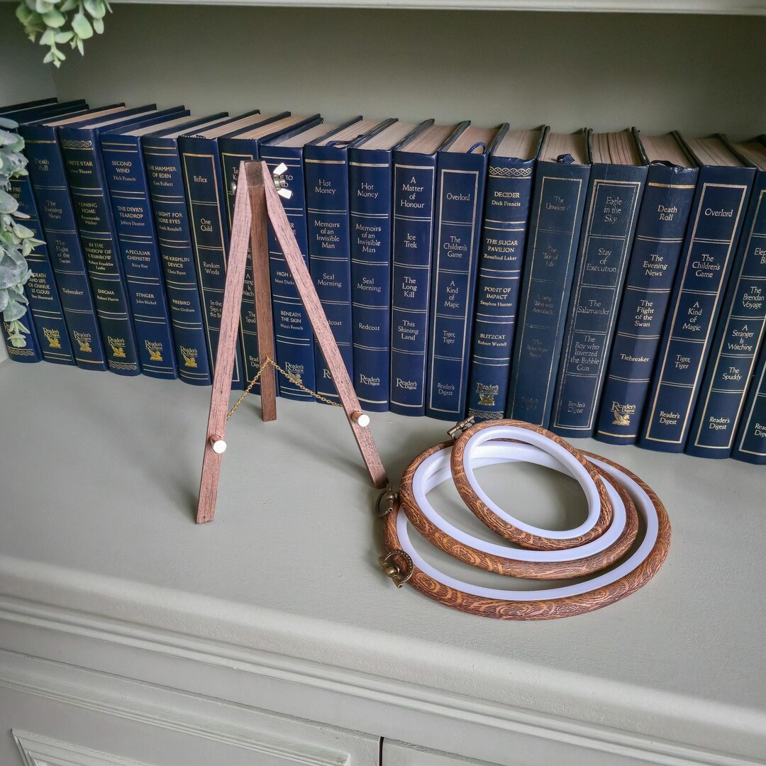 Solid Wood Embroidery Hoop Display Stand Handmade. - Etsy