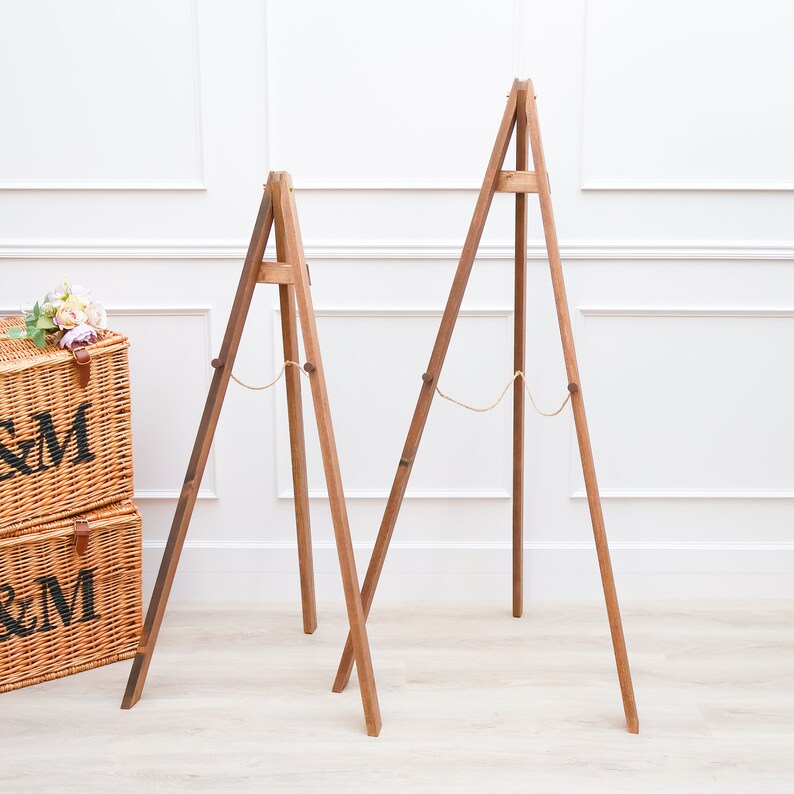 Round Wedding Sign Easel Rustic - Etsy