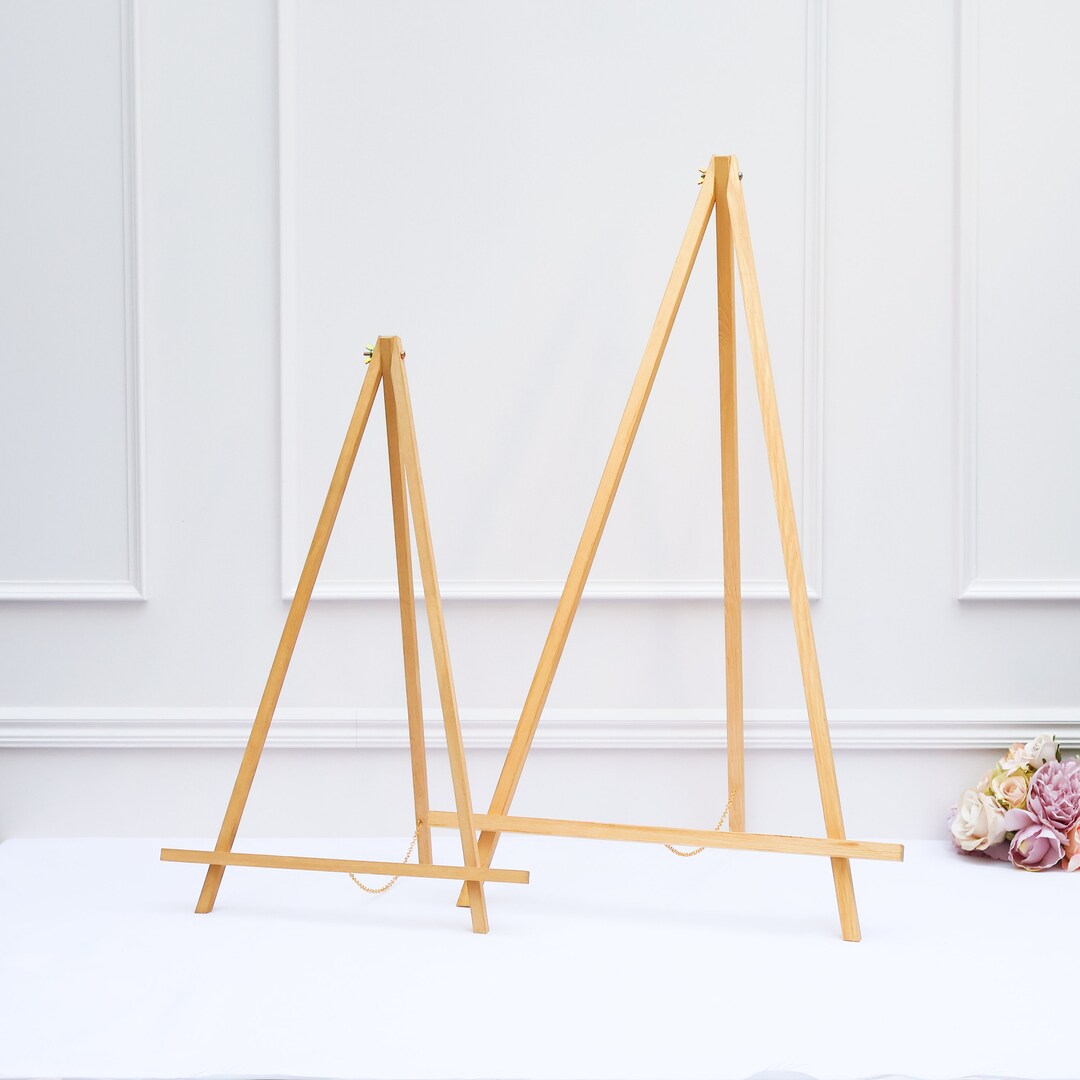 Table Top A1, A2 Wedding Sign Easel Natural - Etsy