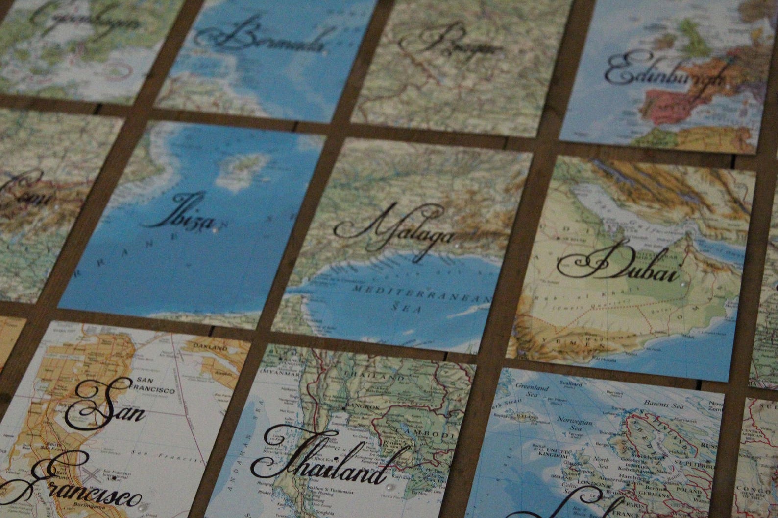 World Map Handwritten Destination Wedding Table Names. | Etsy UK