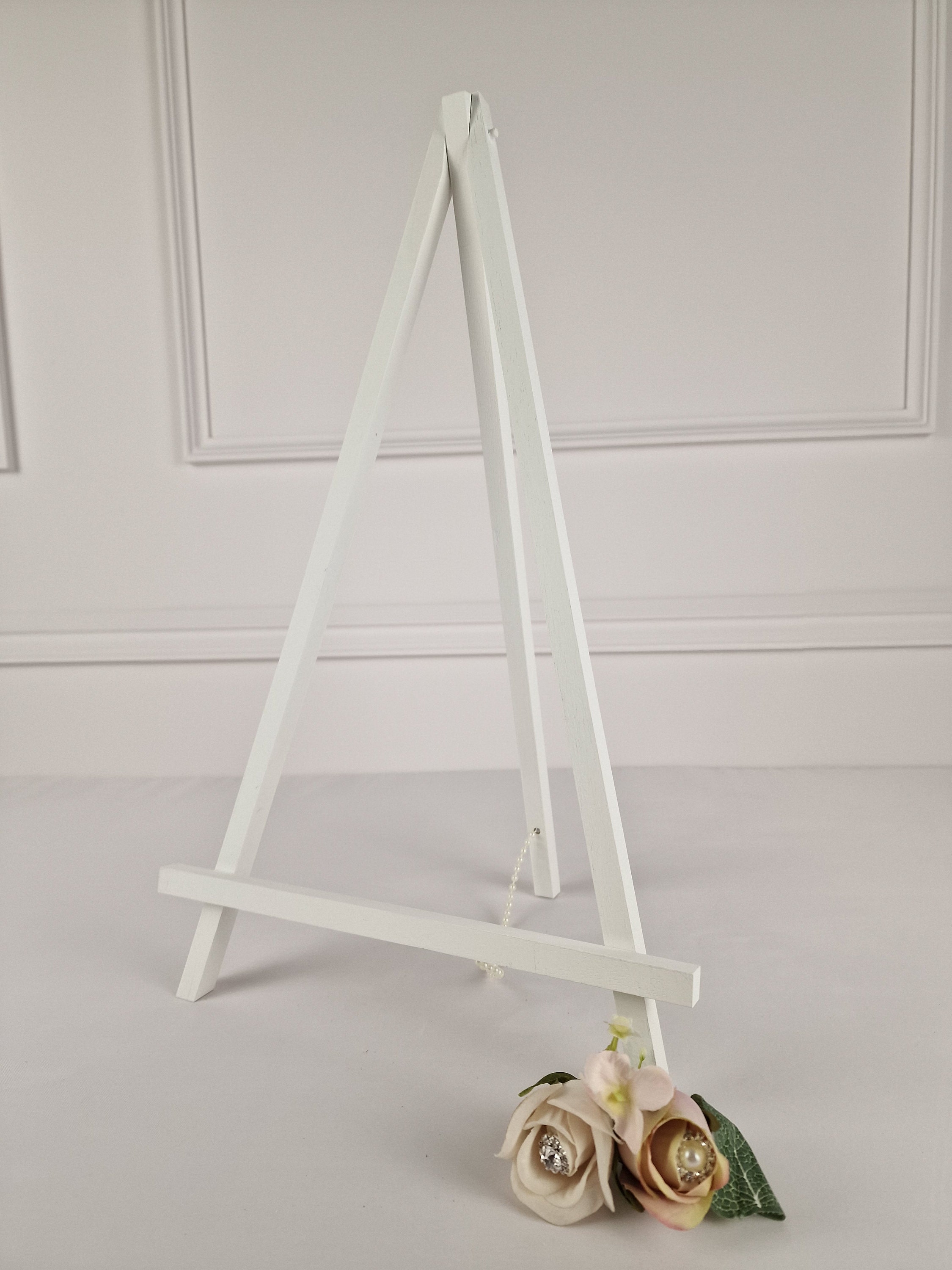 White Wedding Display Easels A3, A4, A5, A6, A7, A8. - Etsy