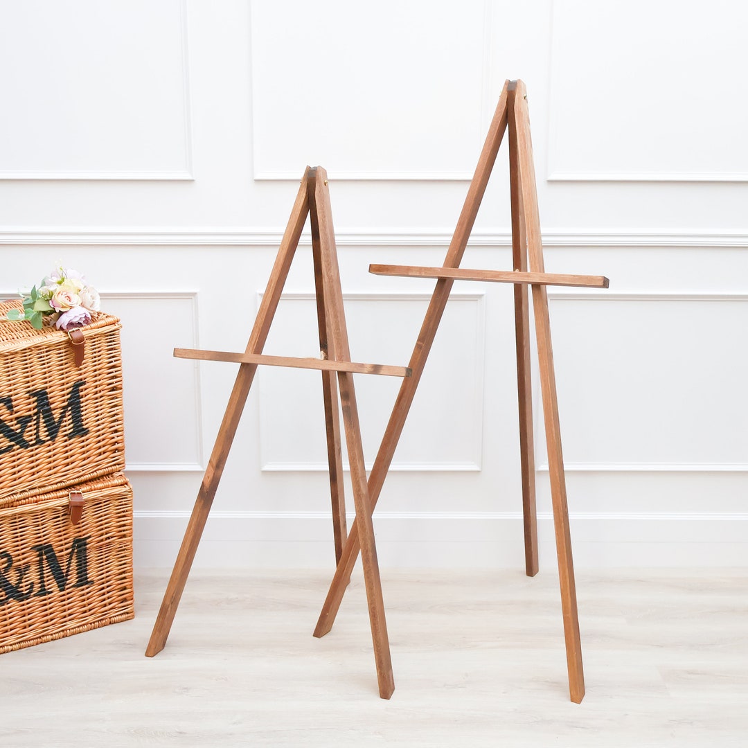 A2 Rustic Wooden, Wedding Easel Sign, Table Easel, Wedding Sign Stand ...