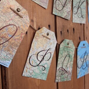 Map Bunting Destination Wedding Decoration - Etsy