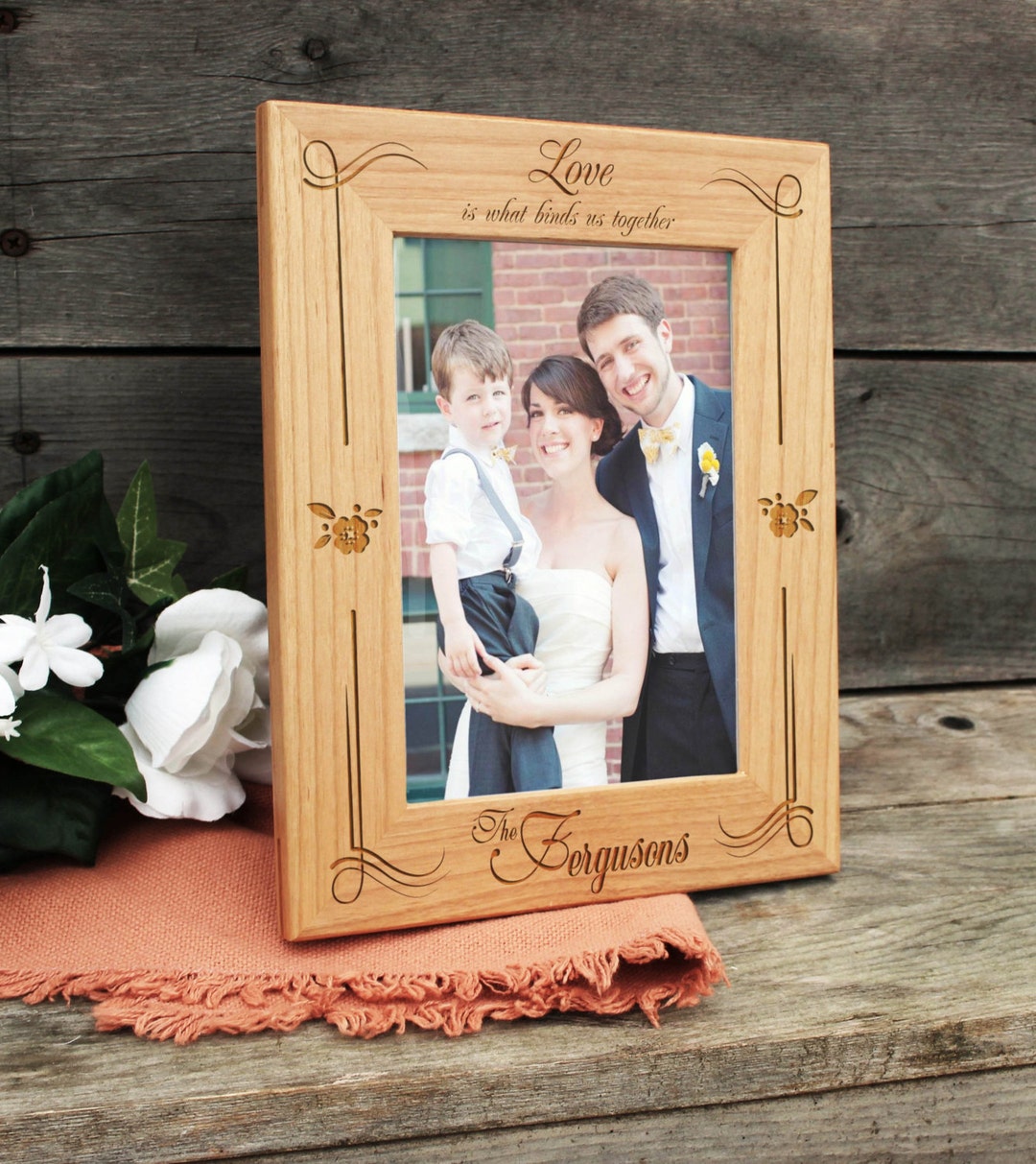 Personalized Picture Frame, Wood Frame, Birthday Gift, Last Name ...