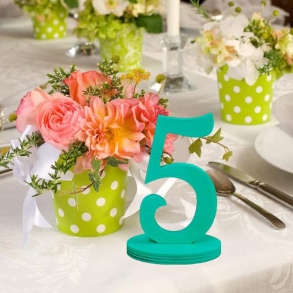 Glitter Table Number - Etsy