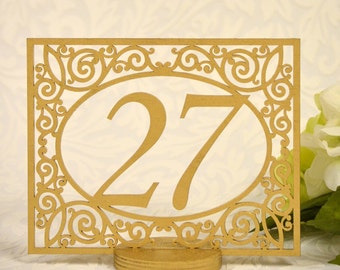Table Numbers, Gold Table Numbers, Silver Table Numbers, Metallic Gold ...