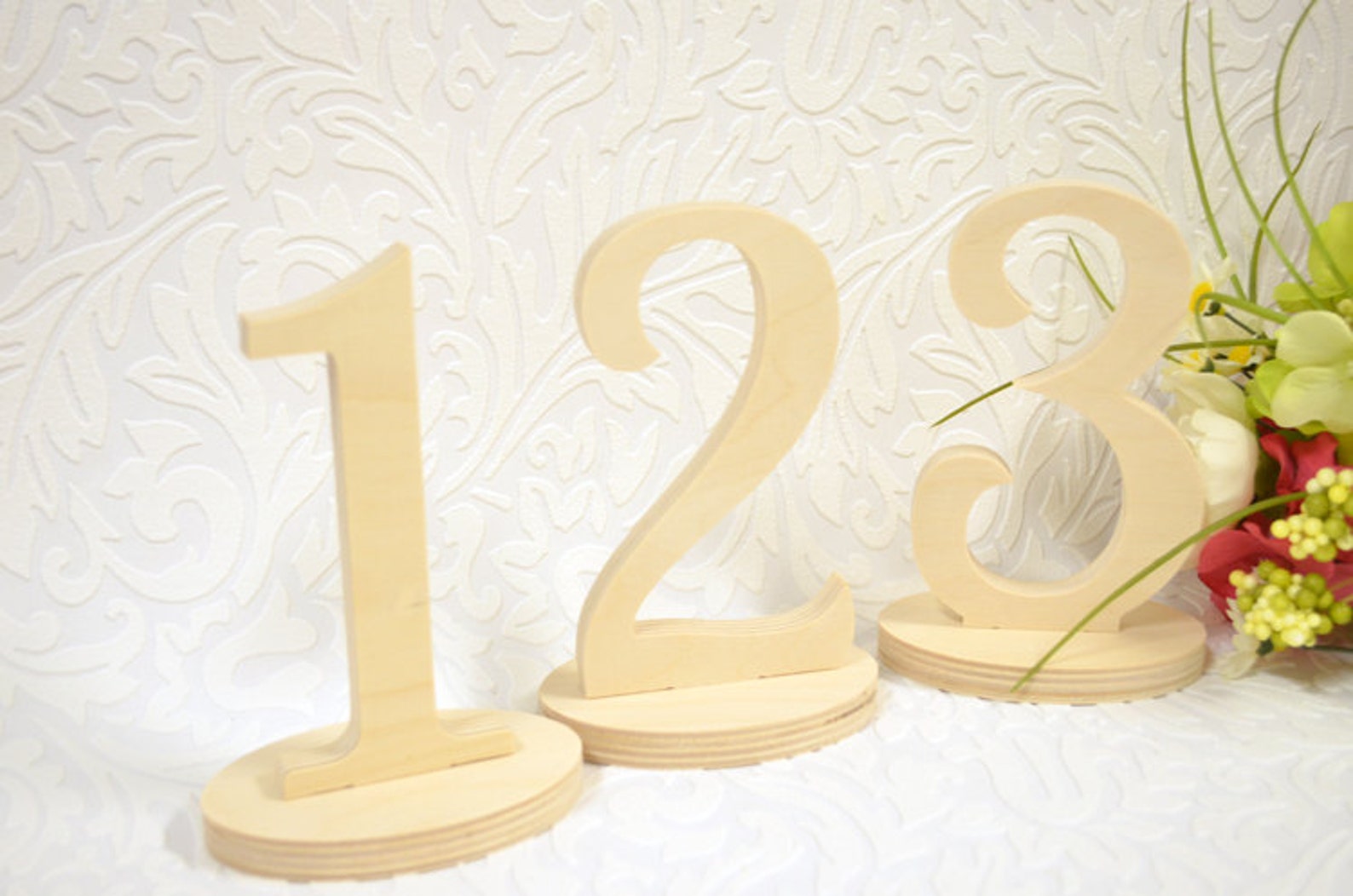 Wooden Table Numbers DIY Do It Yourself Wedding Table Number - Etsy