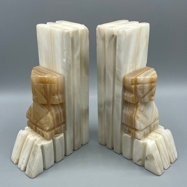 Vintage Style Onyx Bookends - Etsy