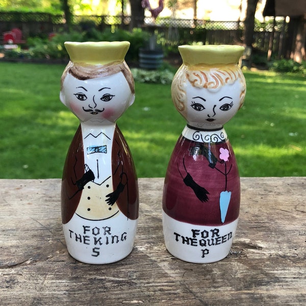 Royal Crown Salt and Pepper Shakers - Etsy